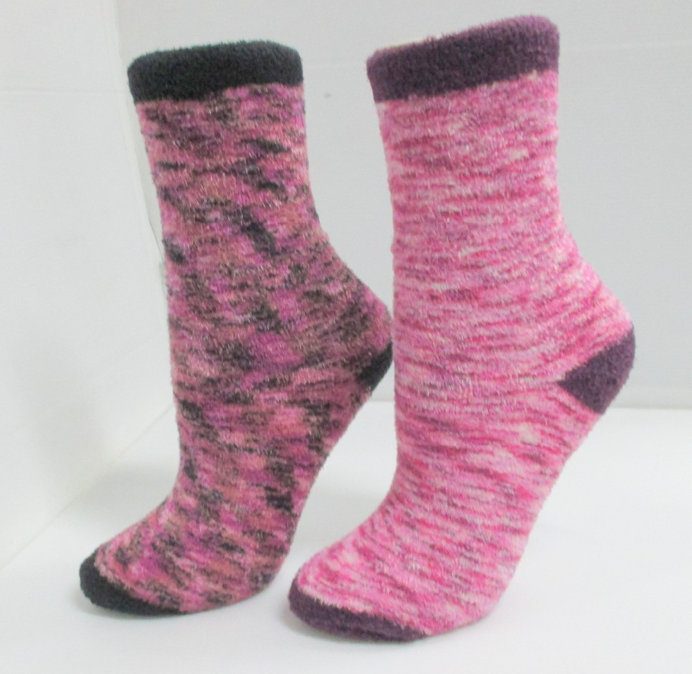 space dye warm fuzzy ankle socks FY20151127-7